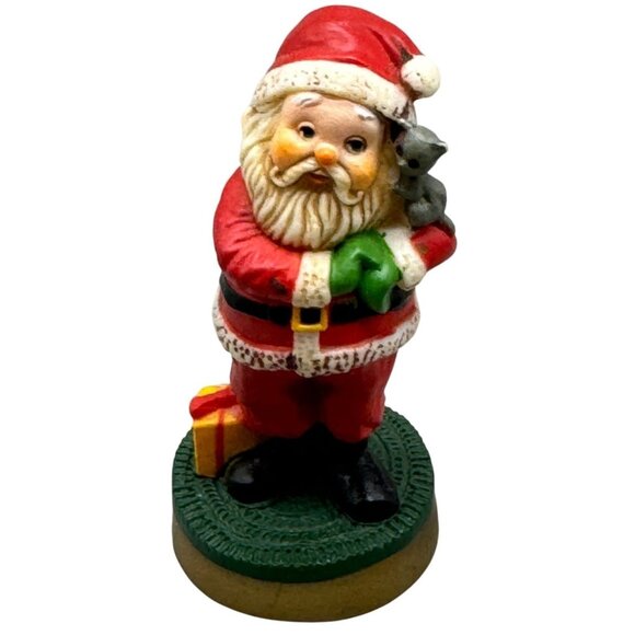 Hallmark | Holiday | Vintage Hallmark Merry Miniatures 976 Santa Kitty ...